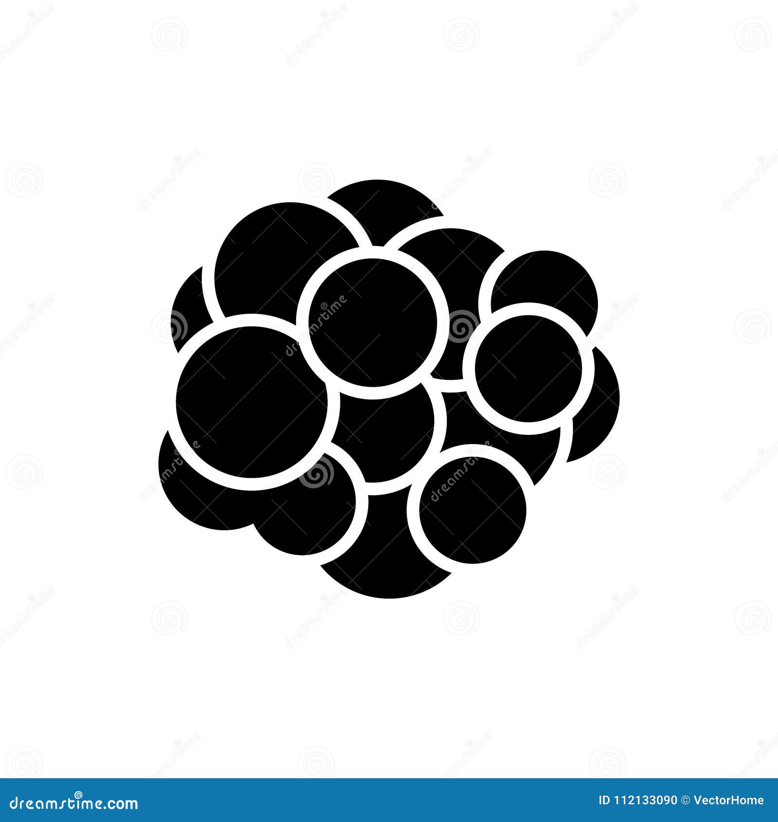 Cancer Icon, Vector Illustration Stock Vector - Illustration of cells ...