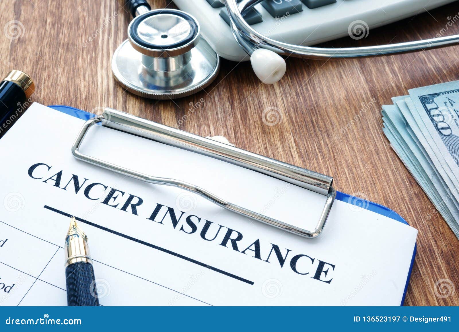 Cancer Insurance Application Form Stock Image - Image of application ...