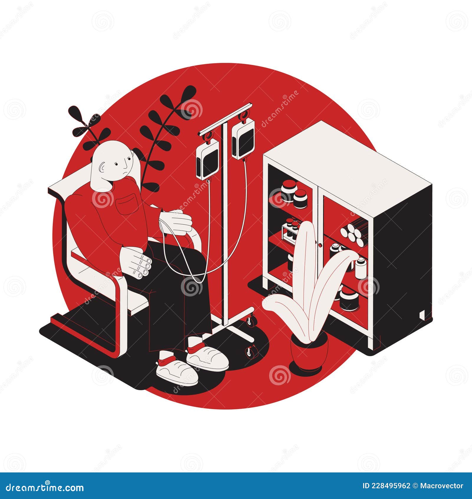 Cancer Isometric Composition Stock Vector - Illustration of medical ...