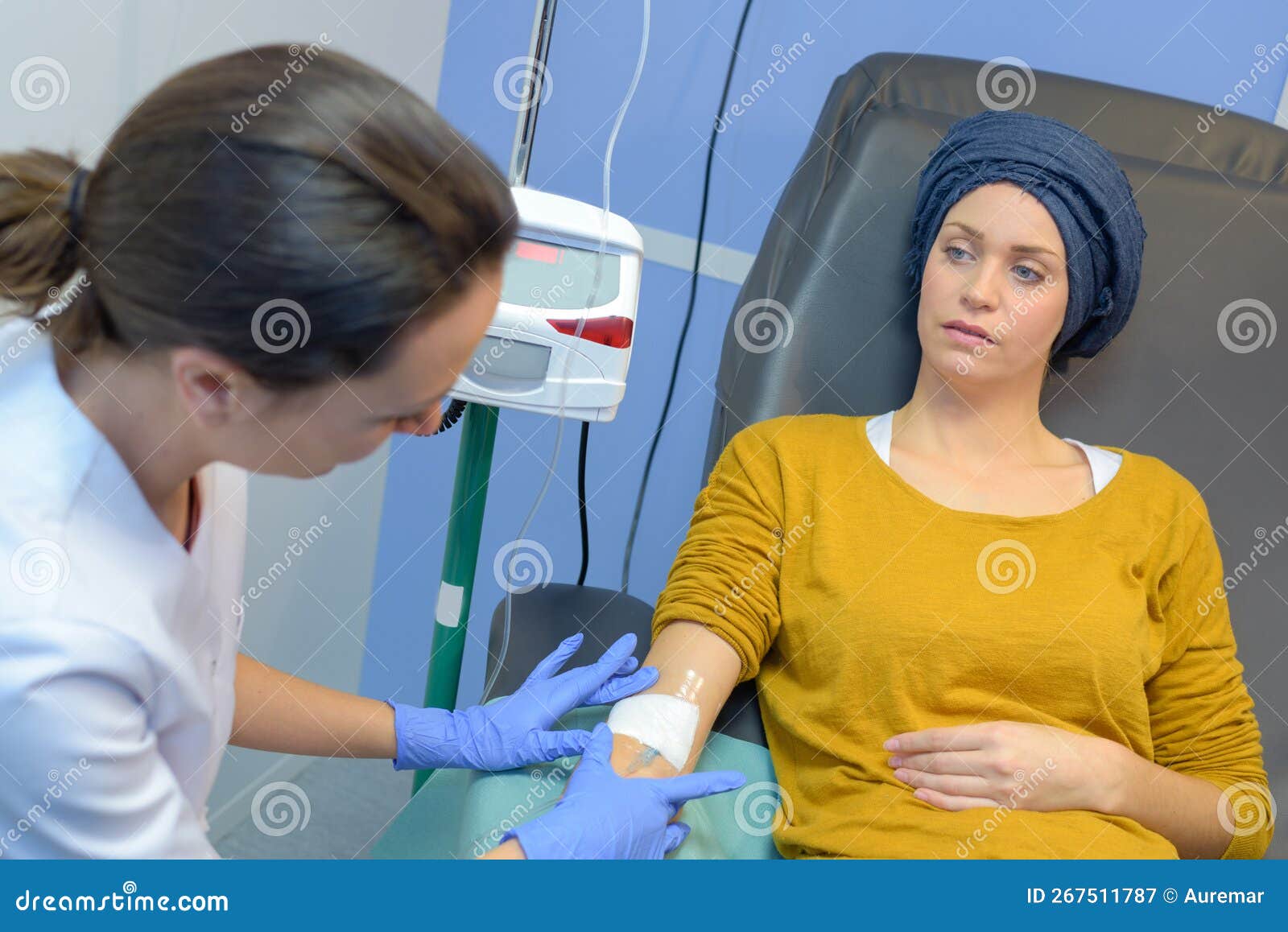 Cancer Patient for Check-up Stock Image - Image of monitor, service ...