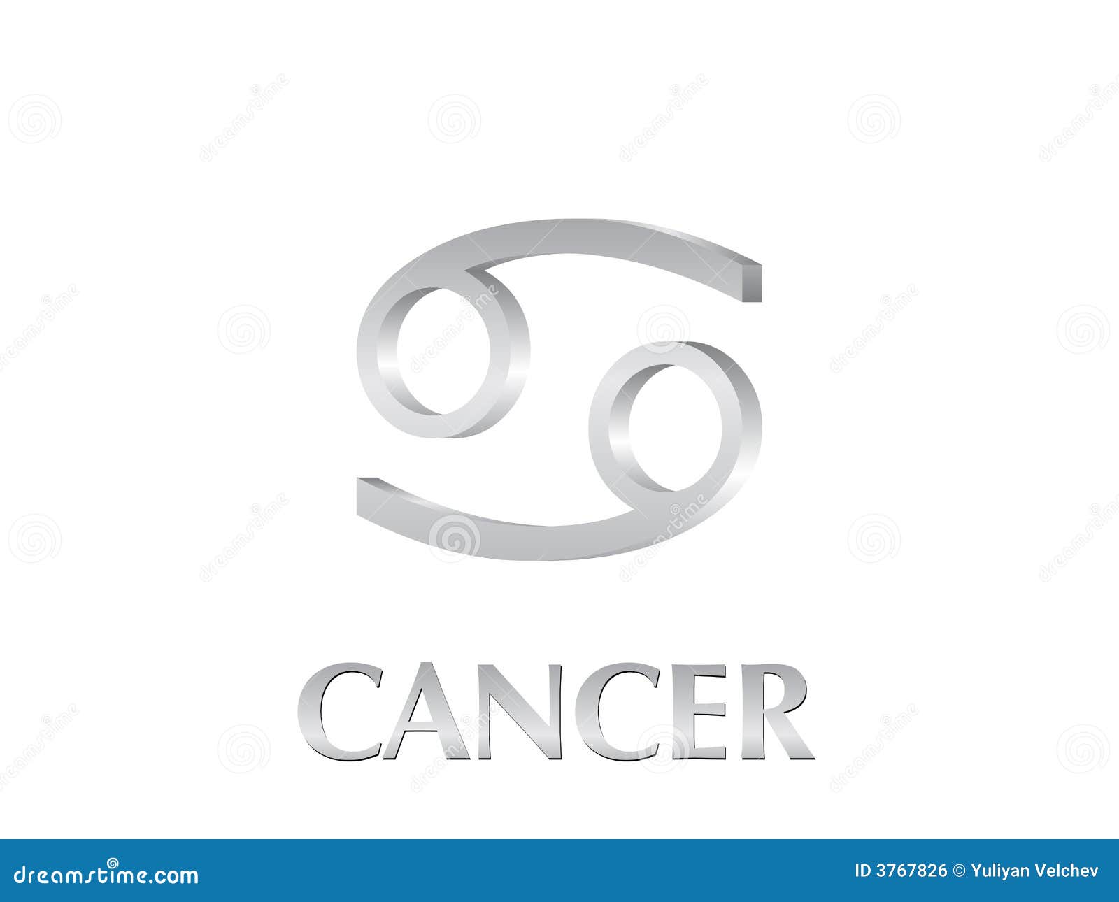 Cancer sign stock vector. Illustration of fortune, isolated - 3767826