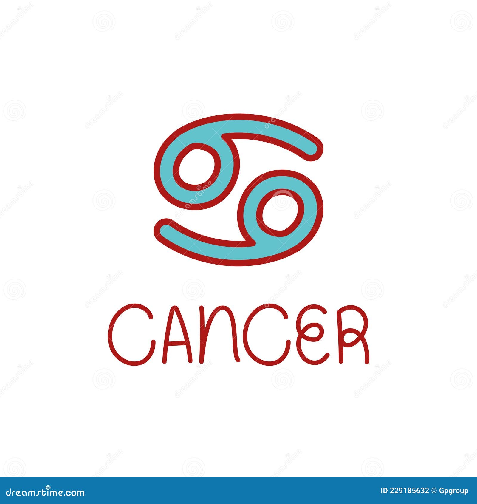 Cancer Sign Symbol Illustration Stock Vector - Illustration of ...