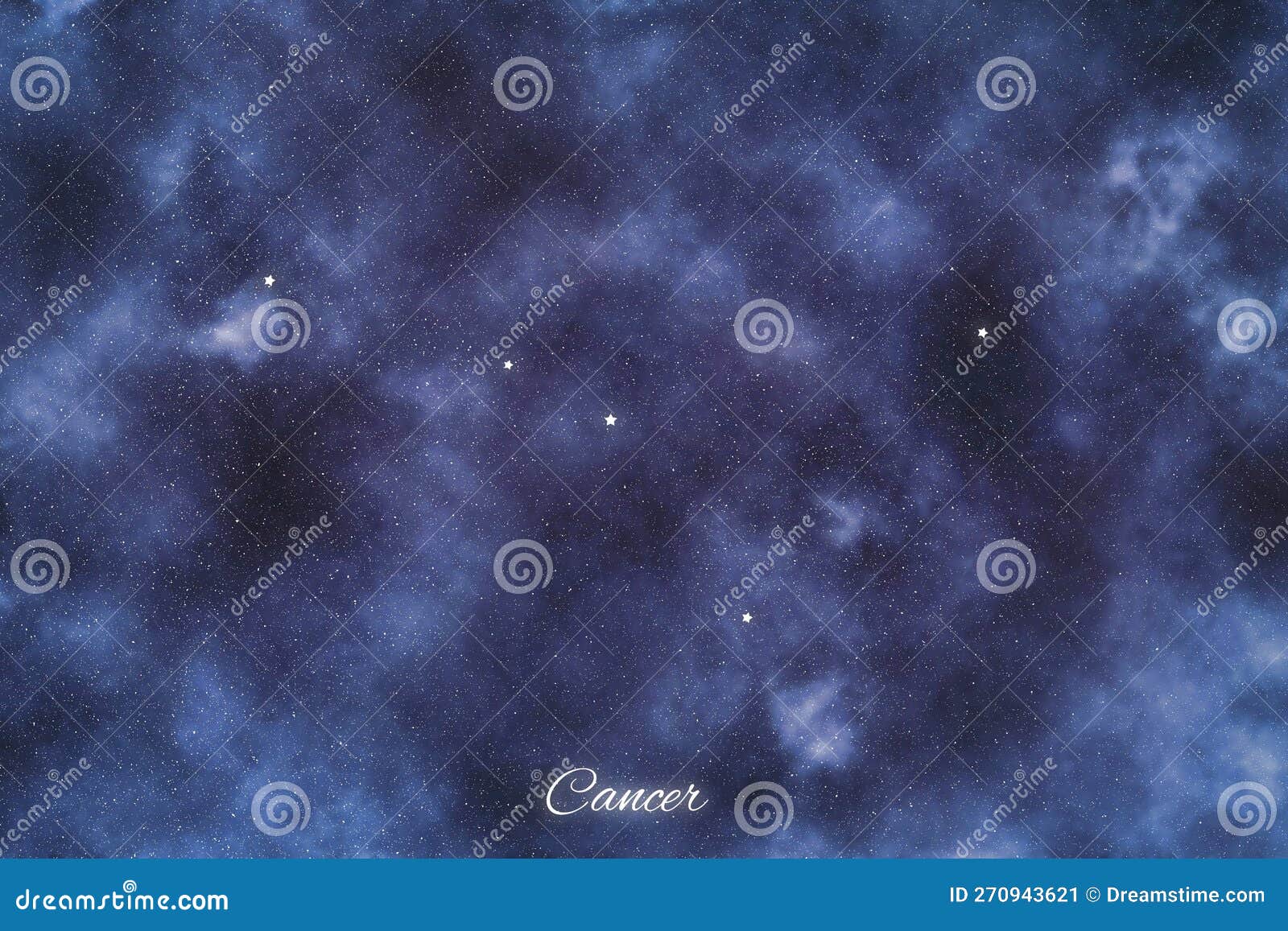 Cancer Star Constellation, Brightest Stars, Crab Constellation Stock ...