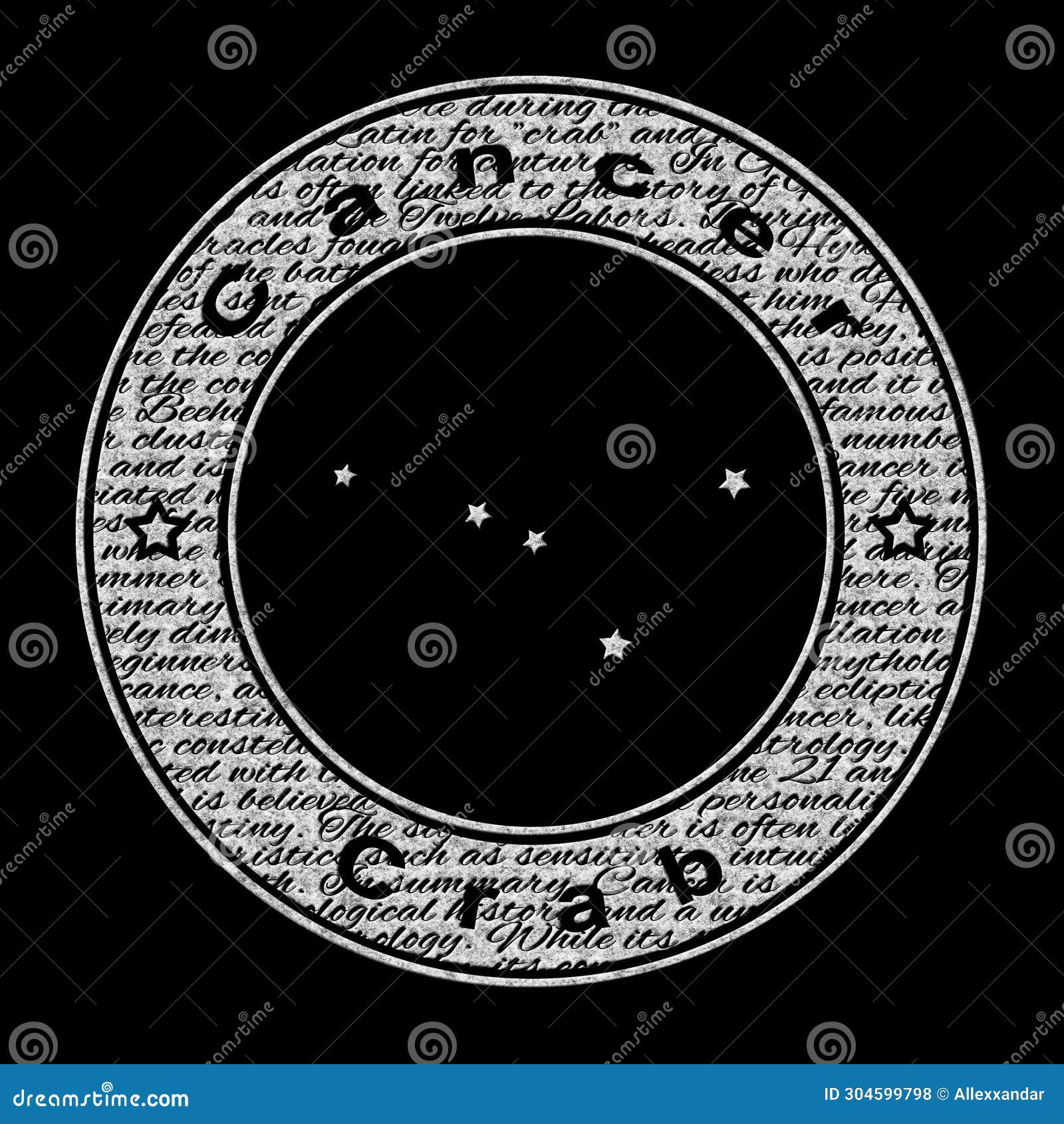 Cancer Star Sign Crayfish Astrological Symbol, Logo, Emblem. Thin Line ...