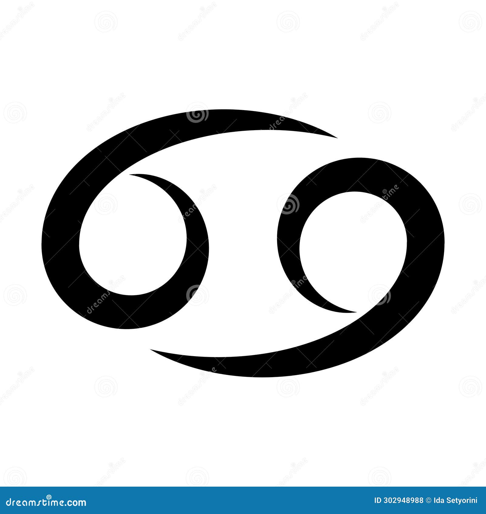 Cancer Star Zodiac Symbol Icon Vector Stock Illustration - Illustration ...