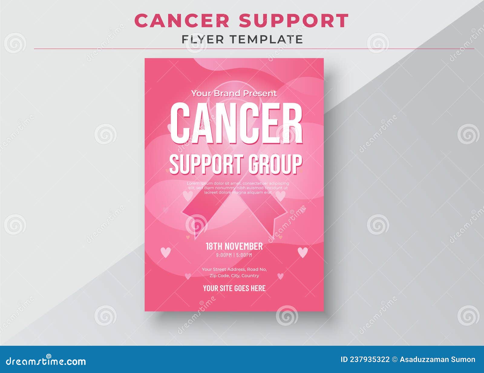 Cancer Support Group Flyers Template, Breast Cancer Support Group Flyer ...