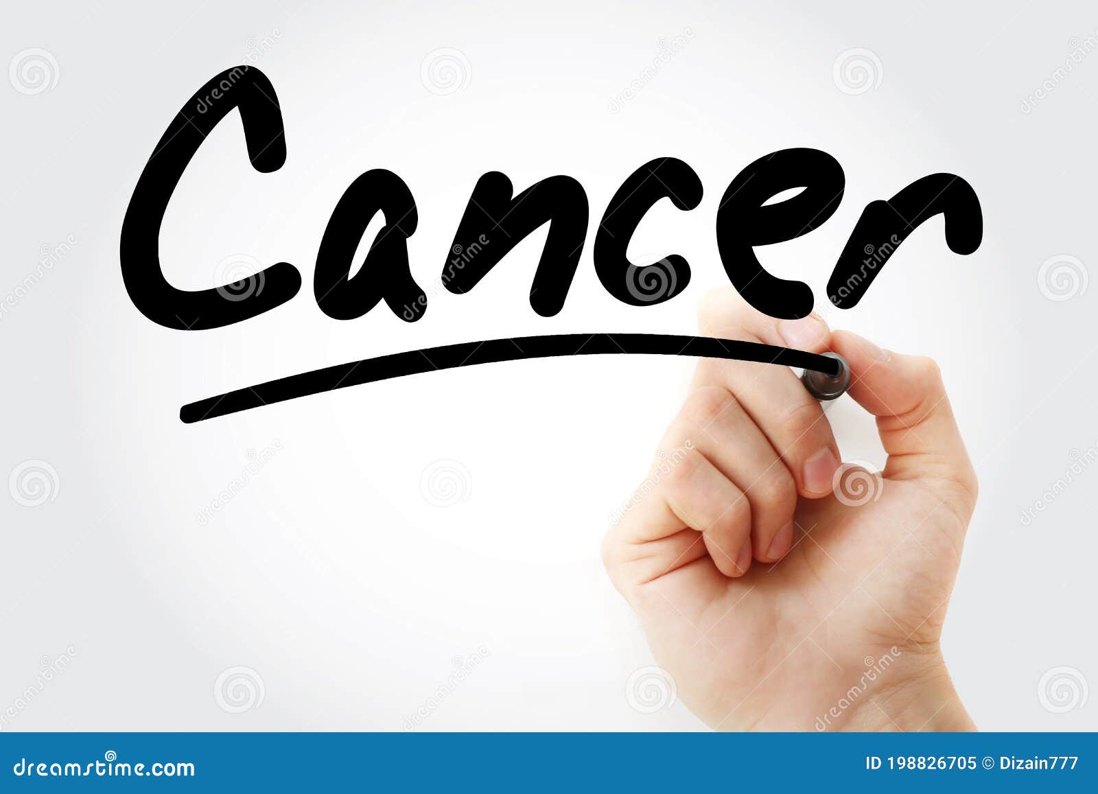 Cancer text with marker stock image. Image of cancer - 198826705