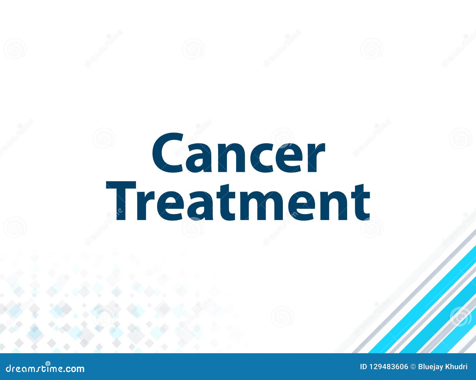 Cancer Treatment Modern Flat Design Blue Abstract Background Stock ...