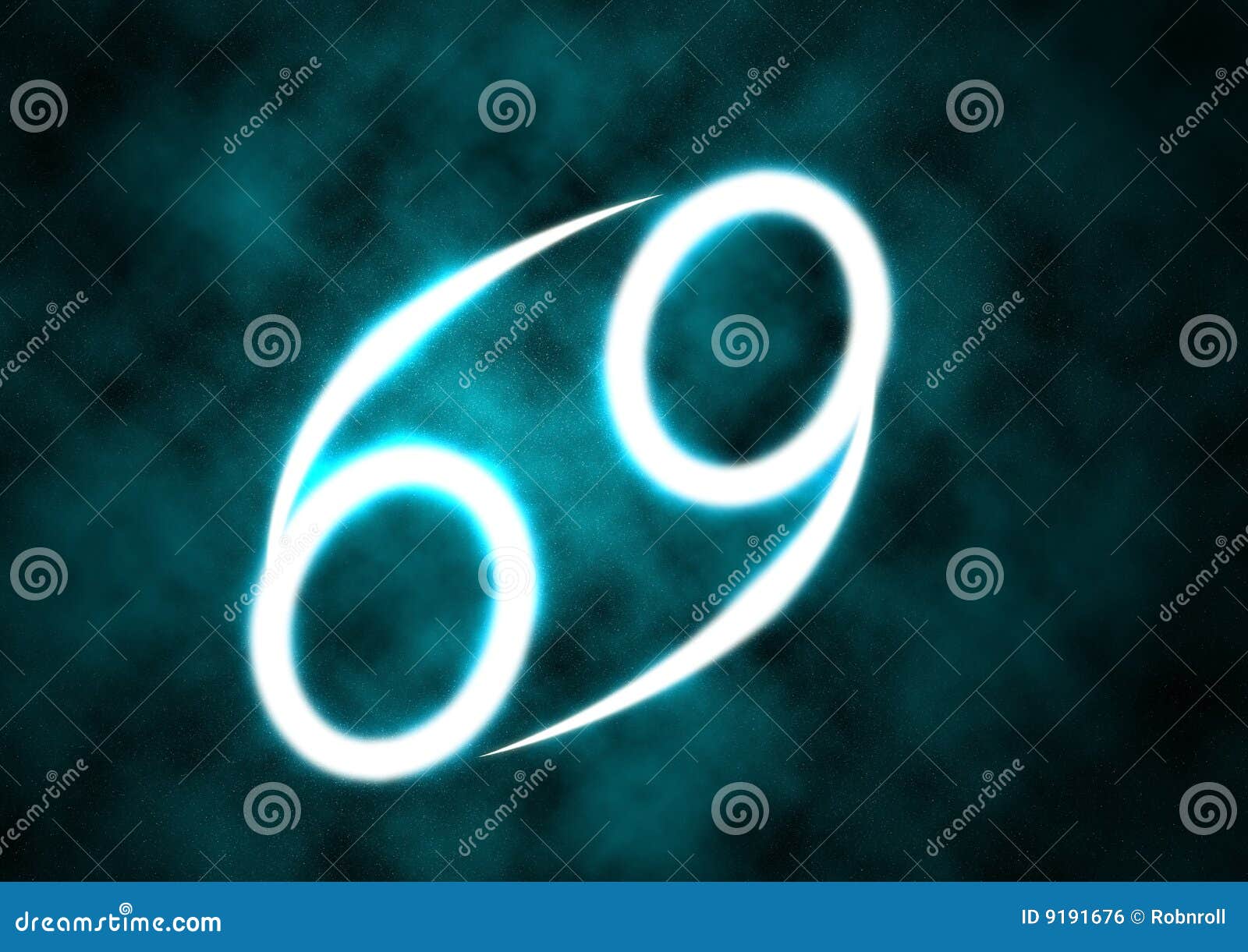 Cancer Zodiac Sign Stock Illustration Illustration Of Symbol 9191676