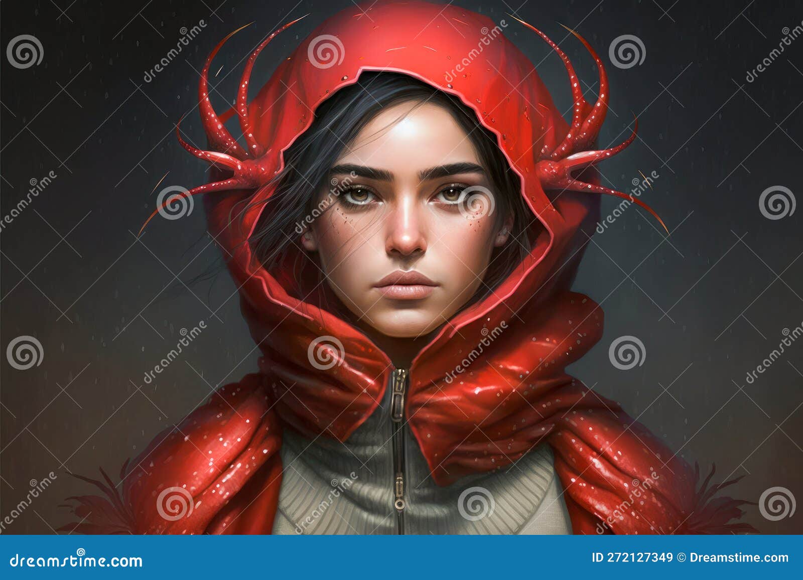 Cancer Zodiac Sign As Beautiful Fashion Girl Astrological Horoscope