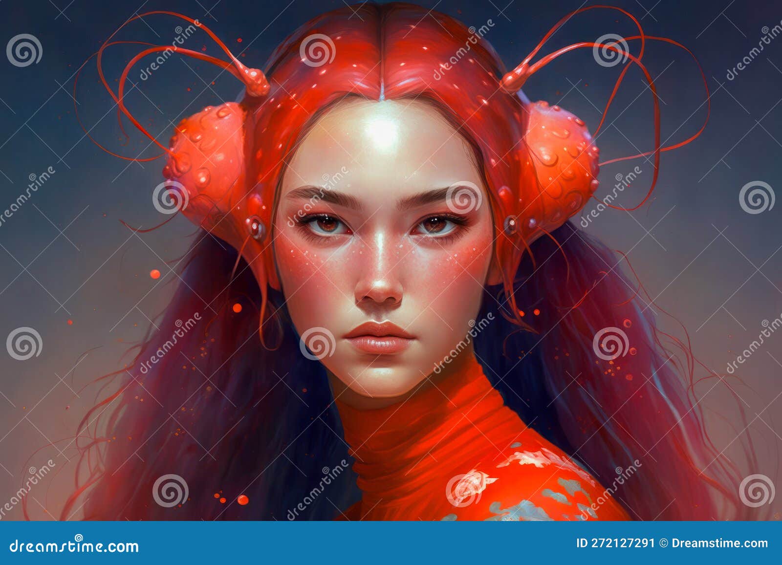 Cancer Zodiac Sign As Beautiful Fashion Girl Astrological Horoscope