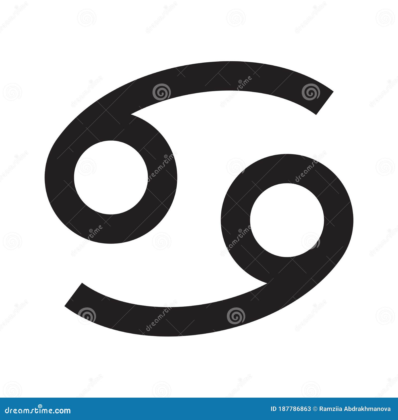 Cancer Zodiac Sign Astrological Calendar Zodiacal Black And White