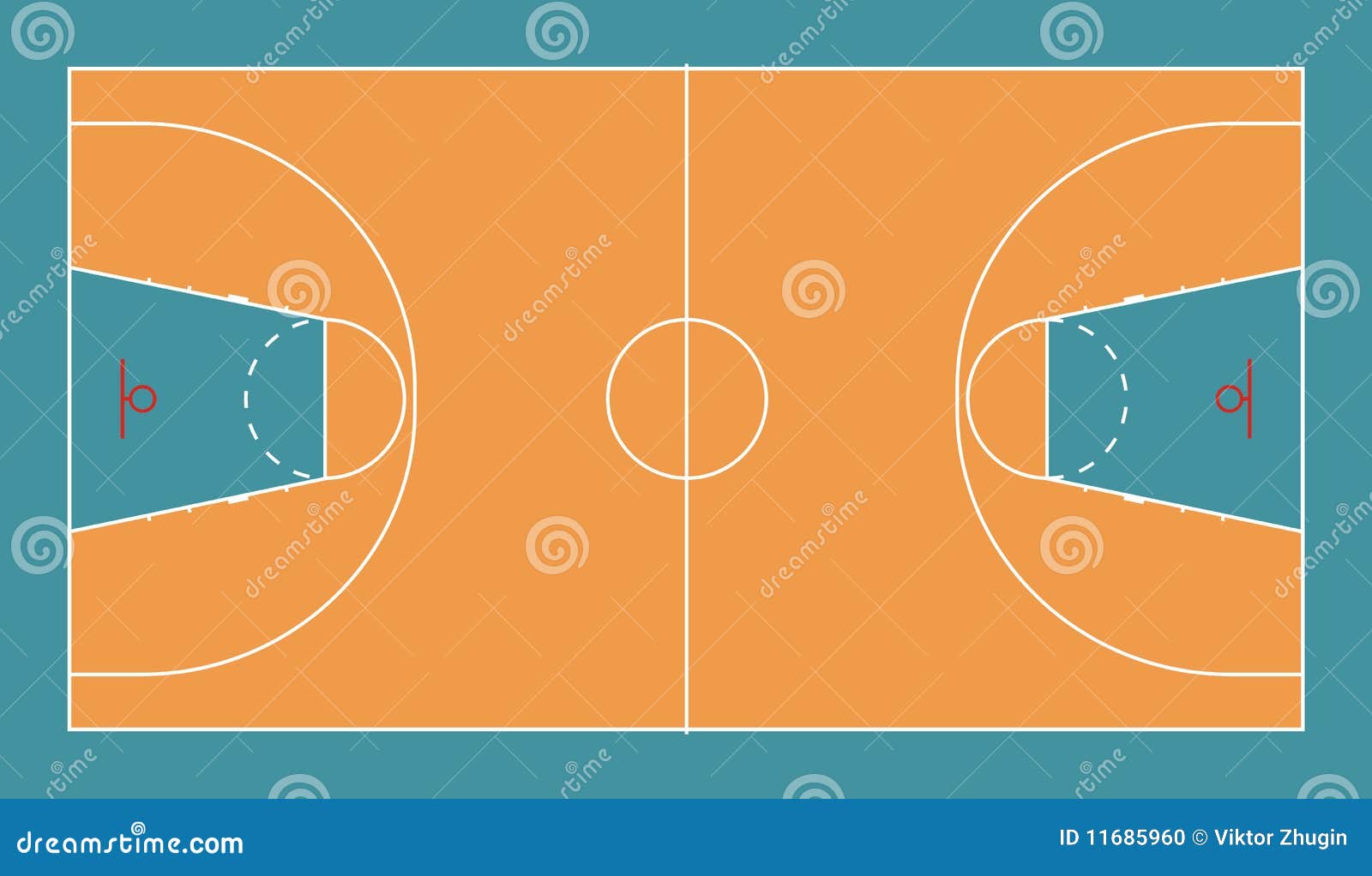 Cancha de básquet stock de ilustración. Ilustración de equipo - 11685960