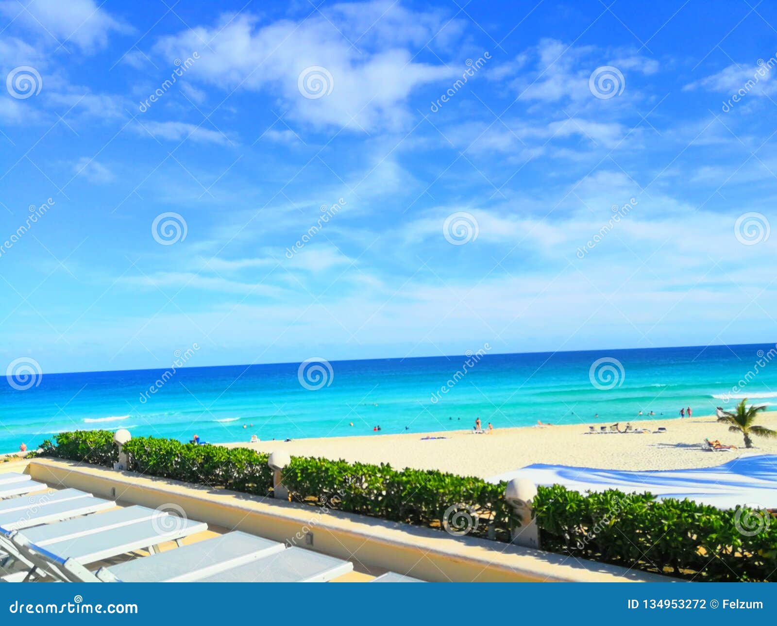 Cancun beach stock photo. Image of sunny, tourism, mexico - 134953272
