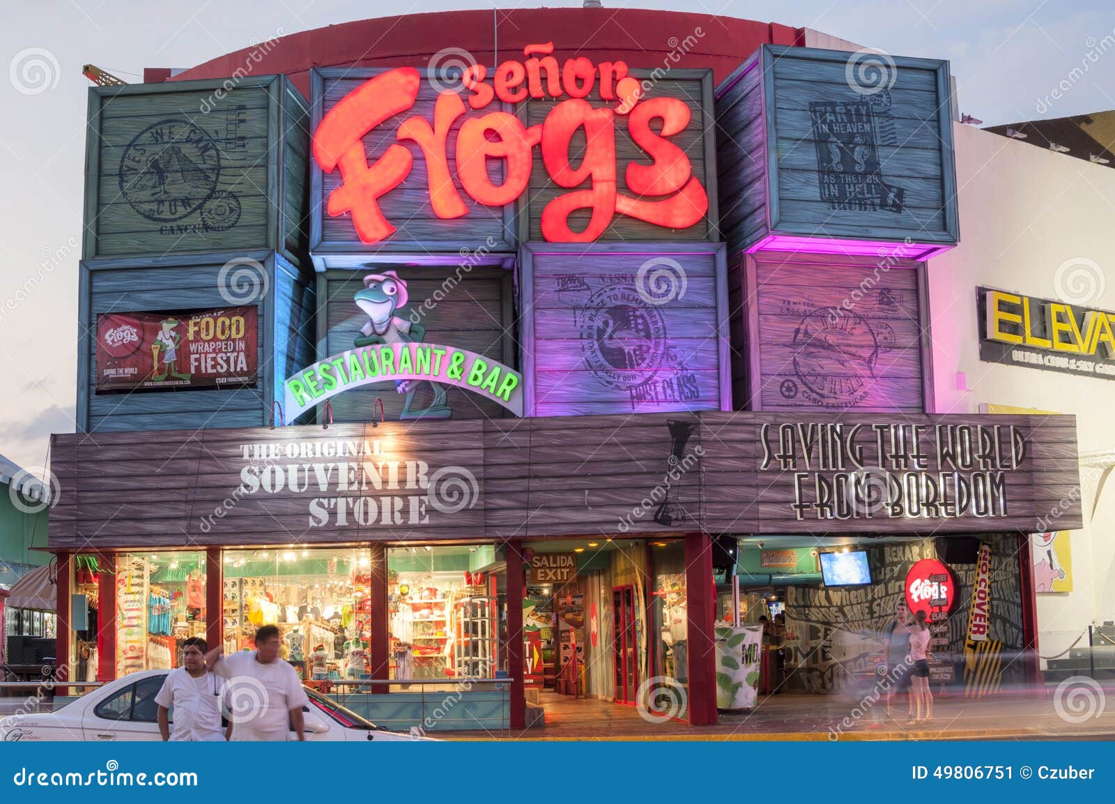 Cancun de Senor Frog's foto editorial. Imagen de hospitalidad - 49806751