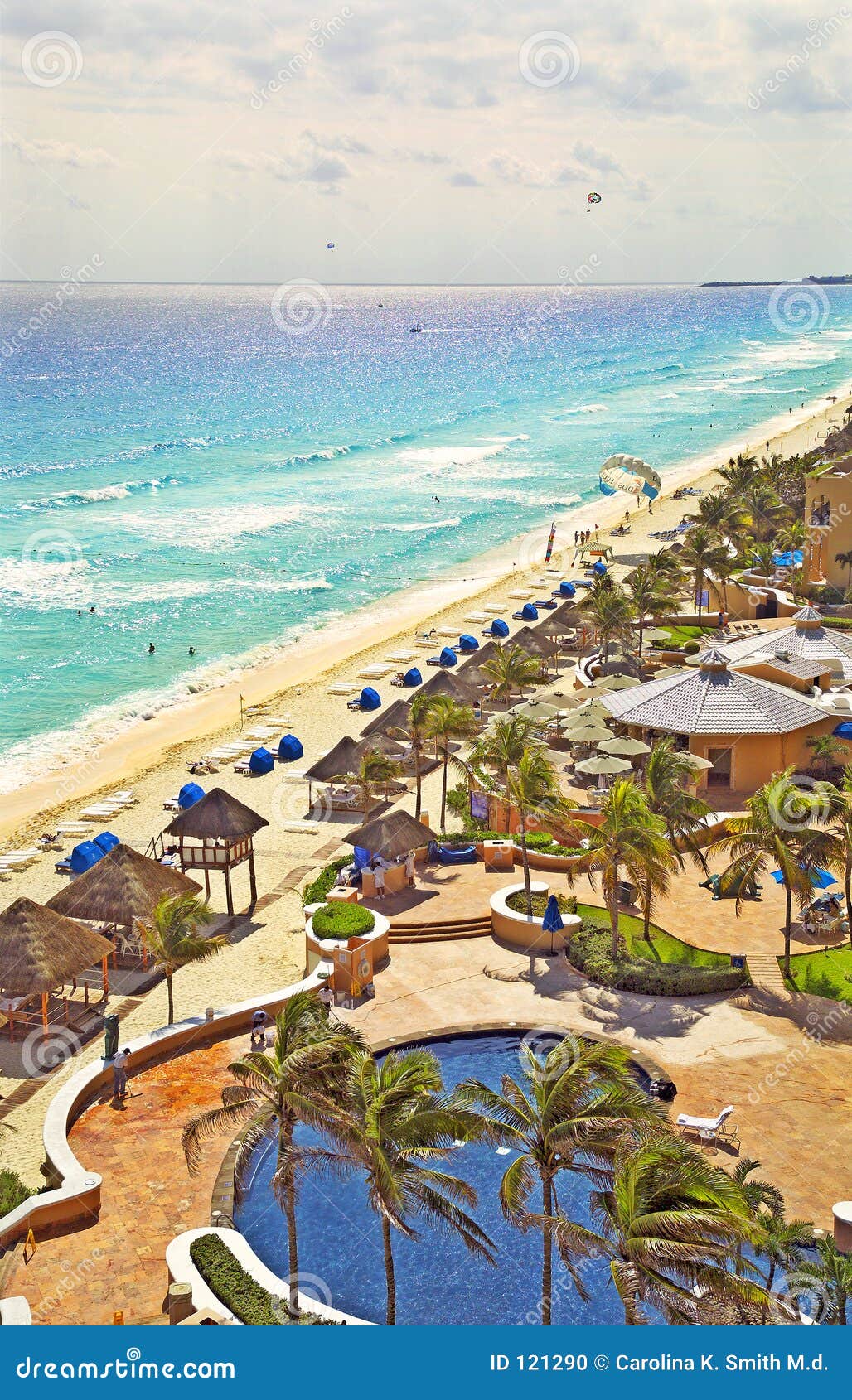 Cancun, Mexico 41312 (color) Stock Photo - Image of pool, palm: 121290