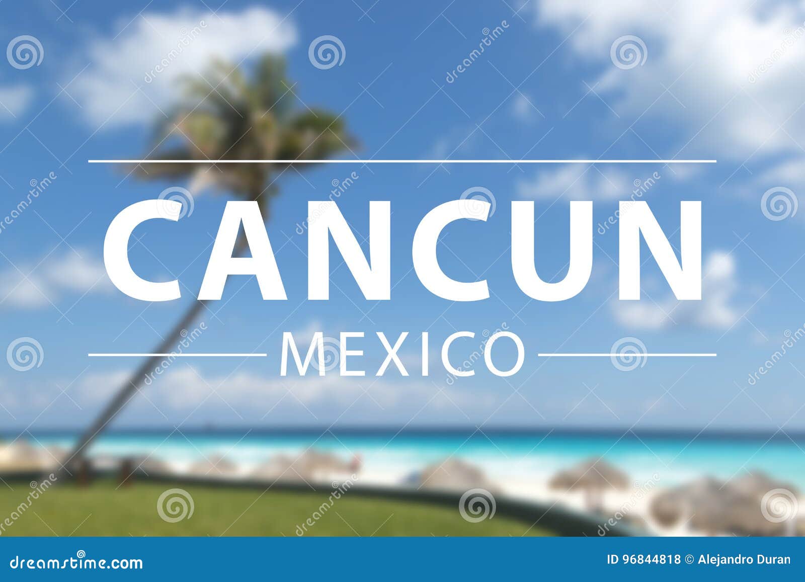 Cancun sign stock photo. Image of sand, mexico, exotic - 96844818