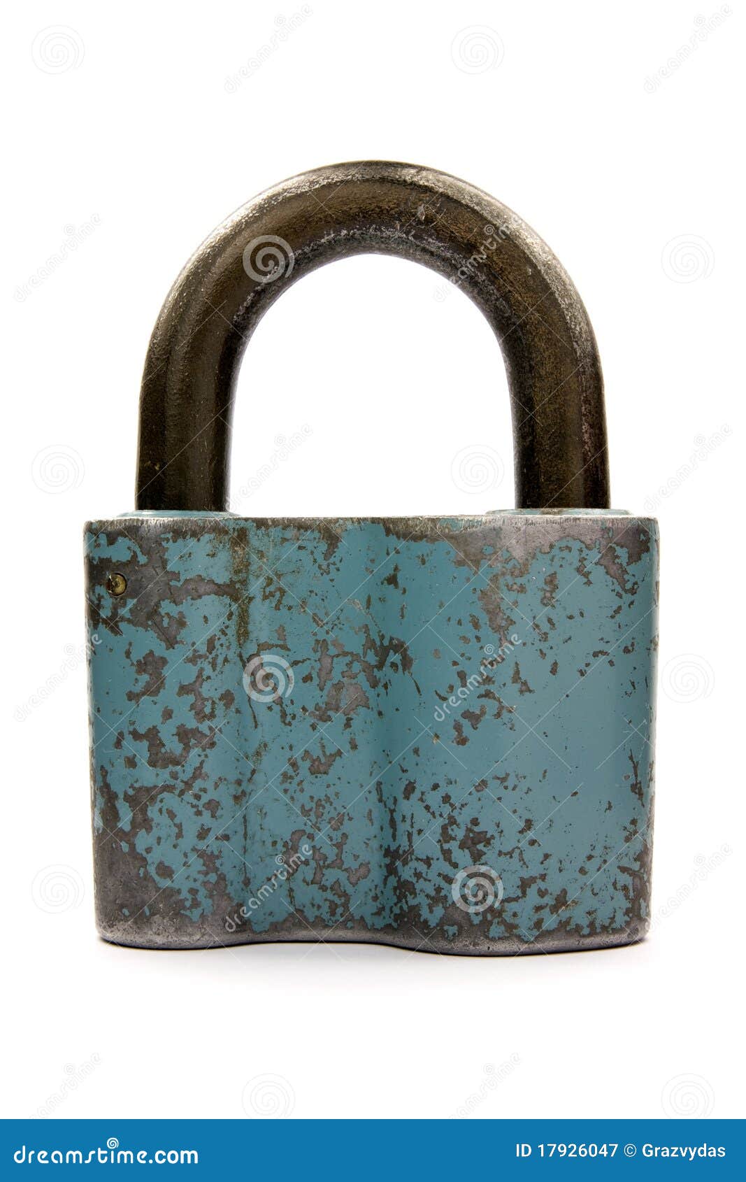 Candado azul viejo imagen de archivo. Imagen de seguridad - 17926047