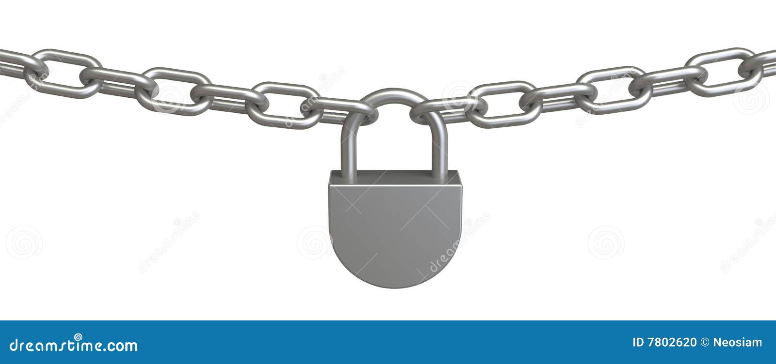 Candado Con Una Cadena Imagen. Imagen: 7802620