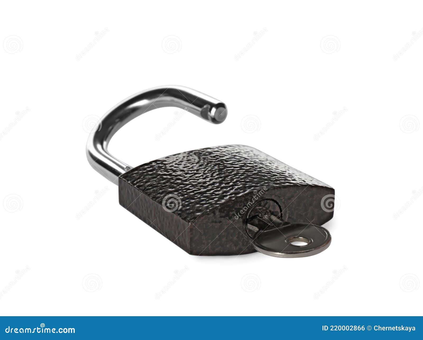 Candado Moderno Con Llave Aislada Sobre Blanco Foto de archivo - Imagen ...