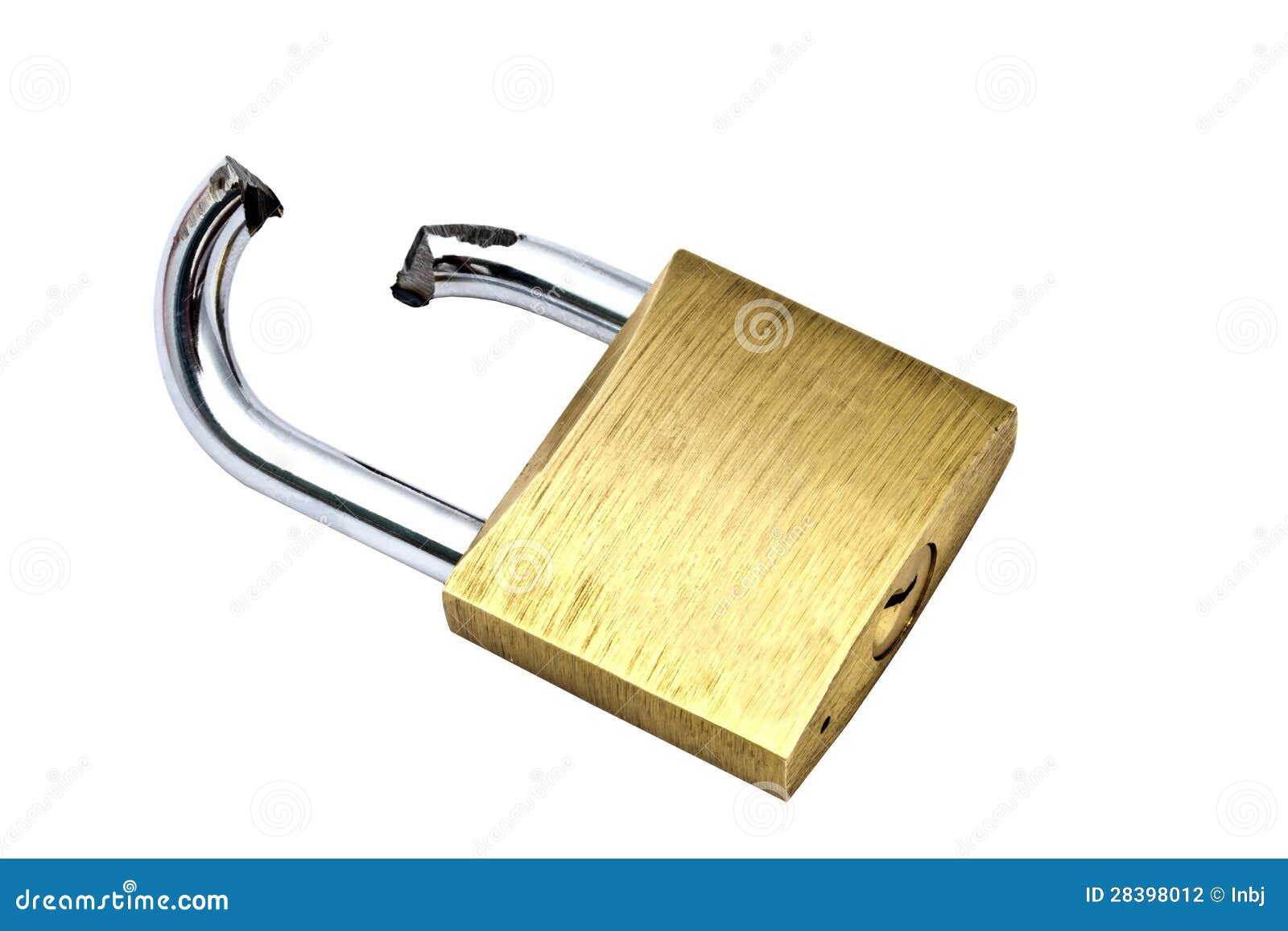 Candado quebrado foto de archivo. Imagen de cierre, acero - 28398012