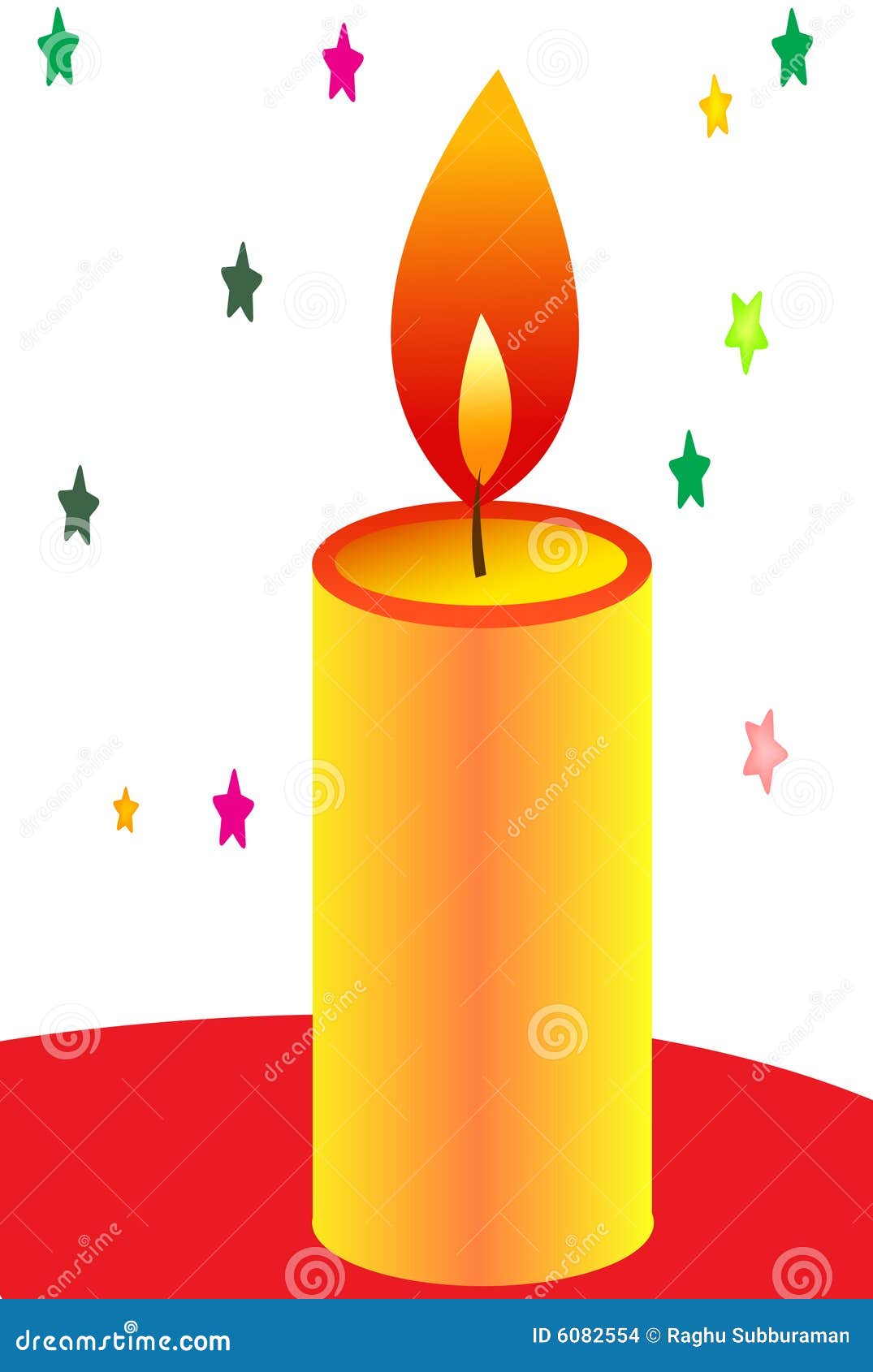 Candal stock vector. Illustration of colorful, illuminate - 6082554