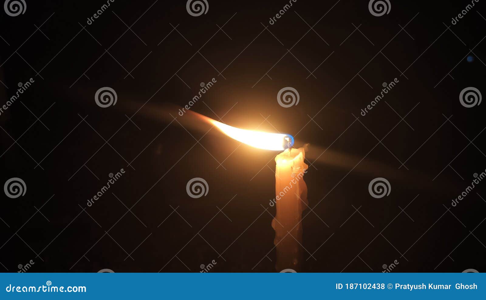 Candel Light in a Dark Room Stock Photo - Image of candel, room: 187102438
