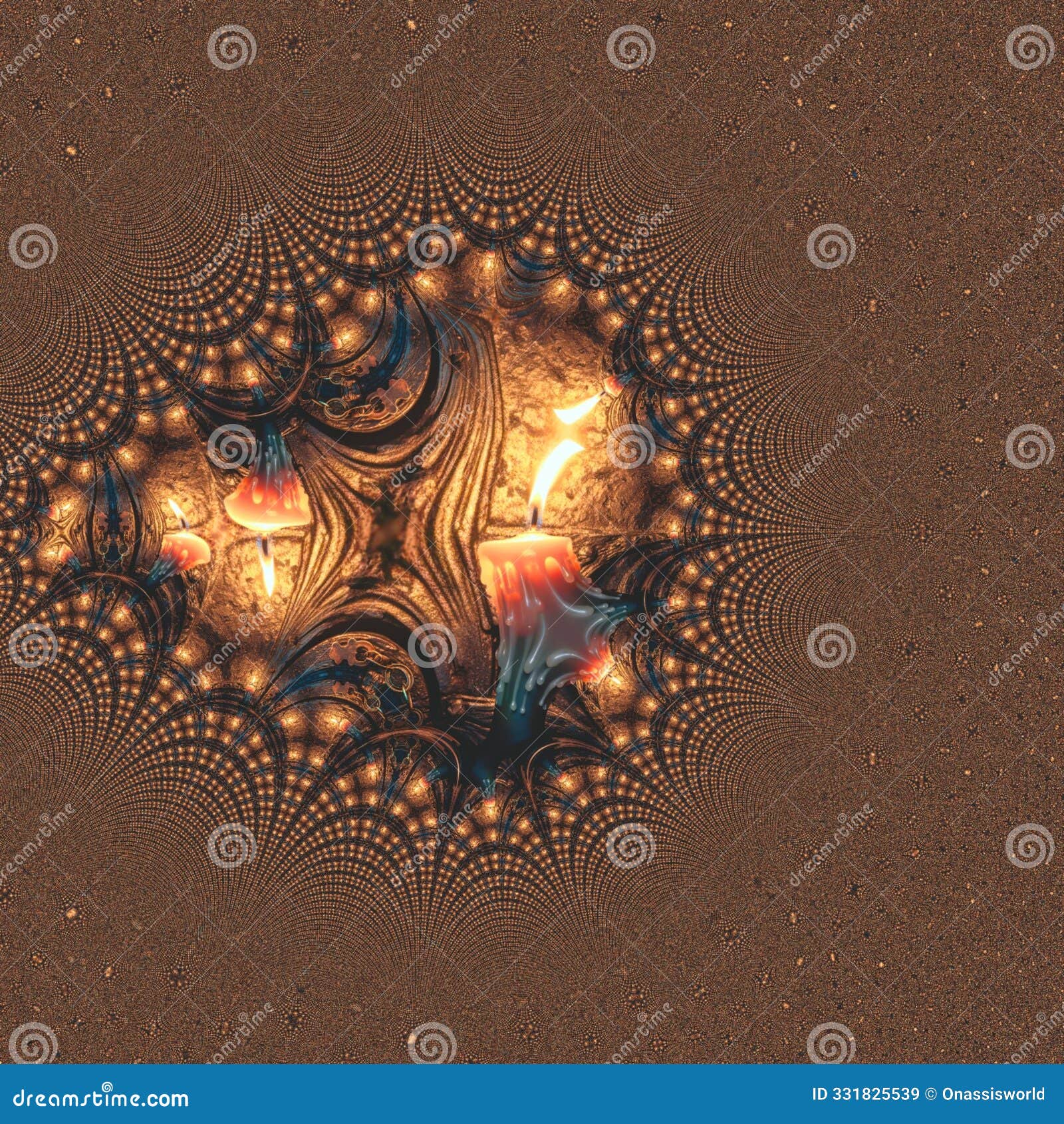 Candel Light Glow Abstract Background Stock Image - Image of flame ...