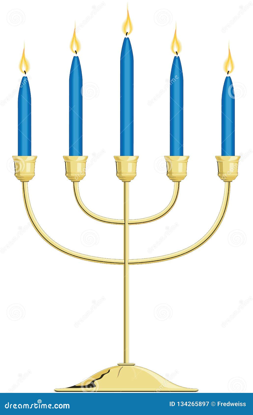 Candelabra Vector Illustration Stock Vector - Illustration of burning ...