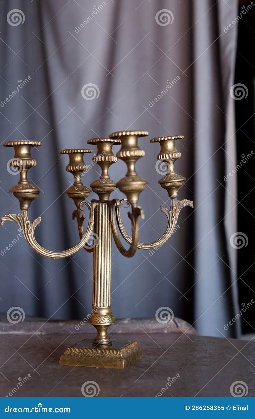Candelabra, Vintage Candlestick, Old Fashioned Stock Image - Image of ...