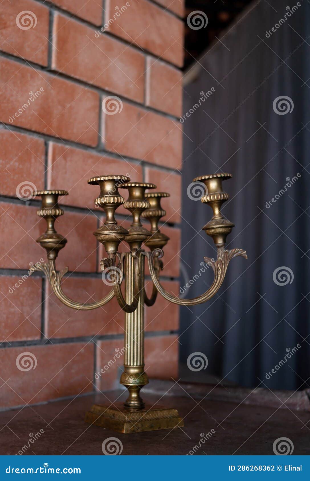 Candelabra, Vintage Candlestick, Old Fashioned Stock Photo - Image of ...