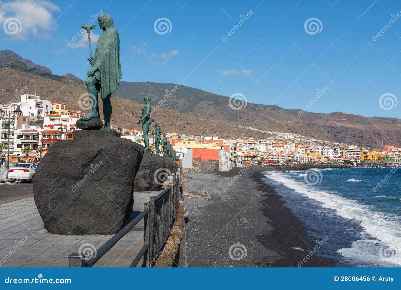 Candelaria Town. Tenerife, Spain Stock Photo - Image of atlantic ...
