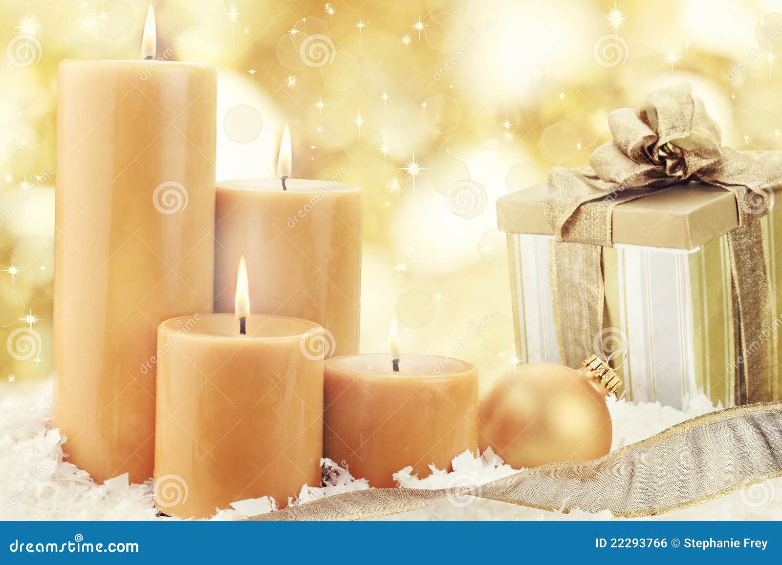 Candele di natale fotografia stock. Immagine di luci - 22293766