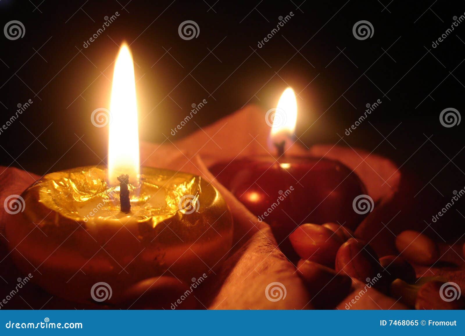 Candels stock image. Image of flame, candle, night, yellow - 7468065