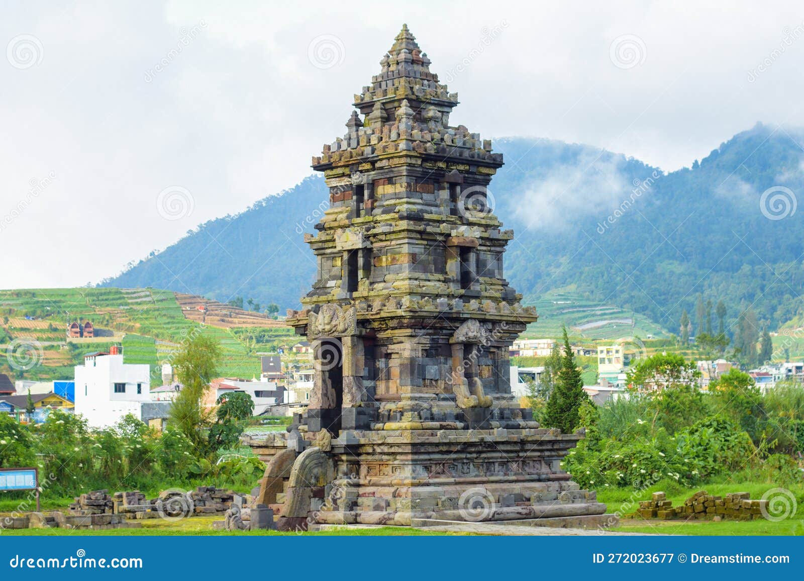 Candi Arjuna Temple At Sunrise, Java, Indonesia Stock Photography ...
