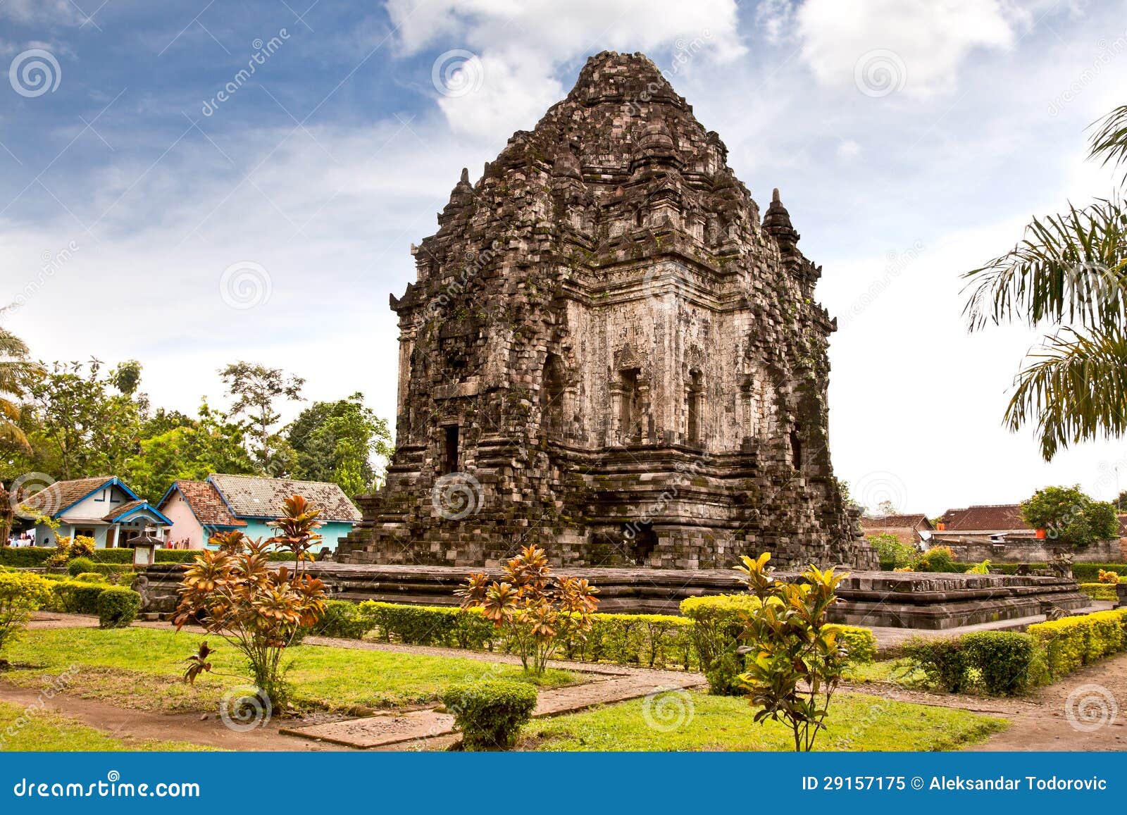 Candi Kalasan Buddhist Temple in Prambanan Valley on Java. Indo Stock ...