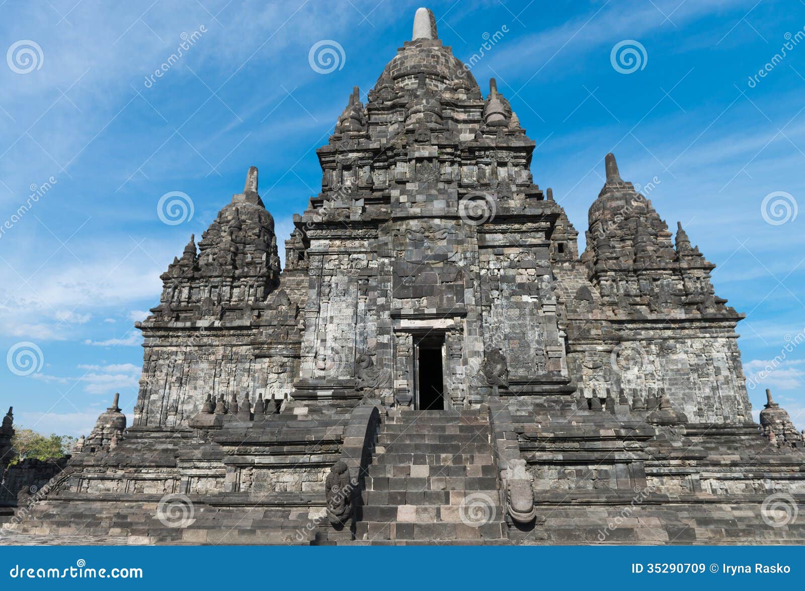 Candi Sewu Buddhist Complex in Java, Indonesia Stock Image - Image of ...