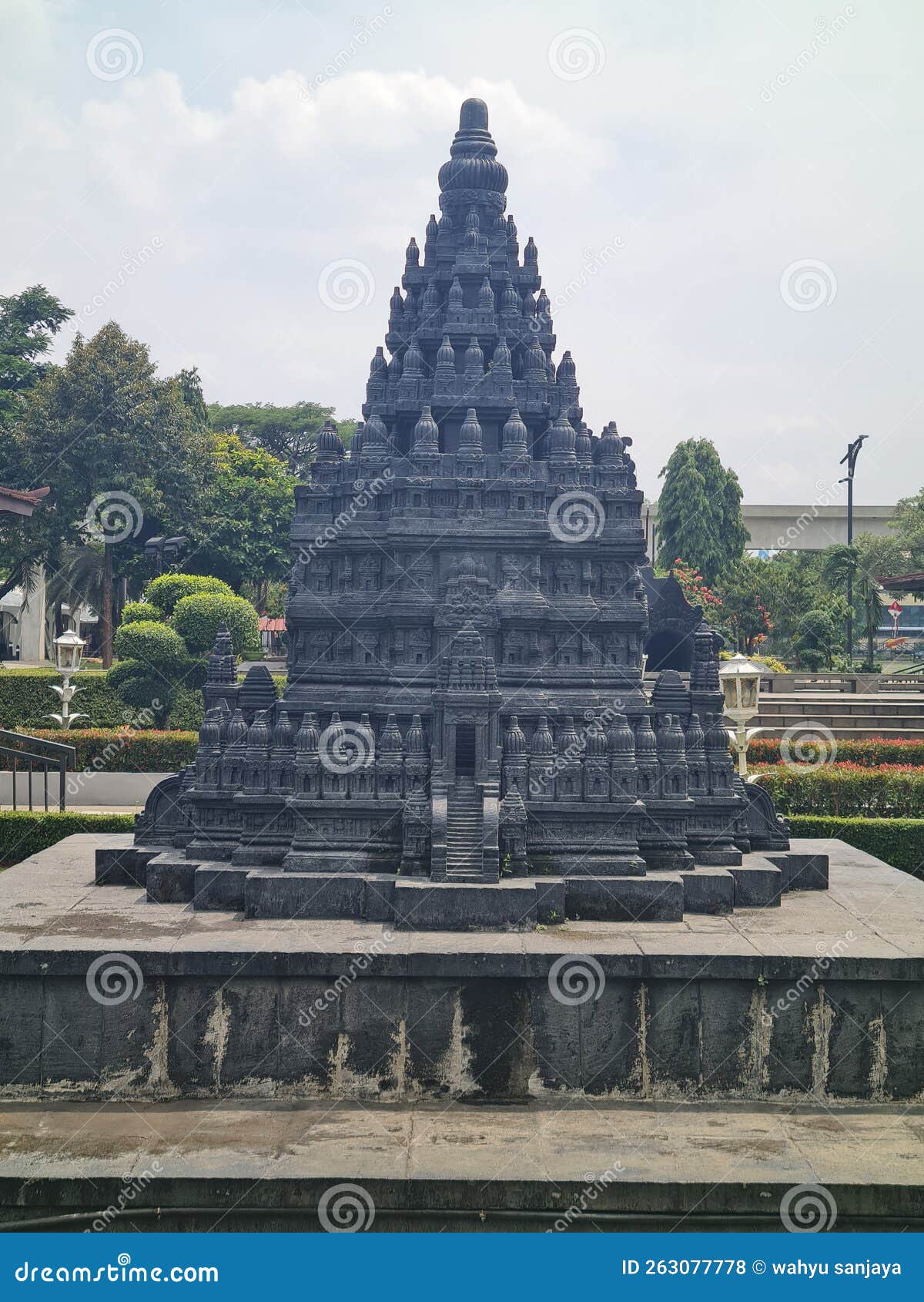 Candi Stone Story Indonesia Architecture Stock Photo - Image of story ...