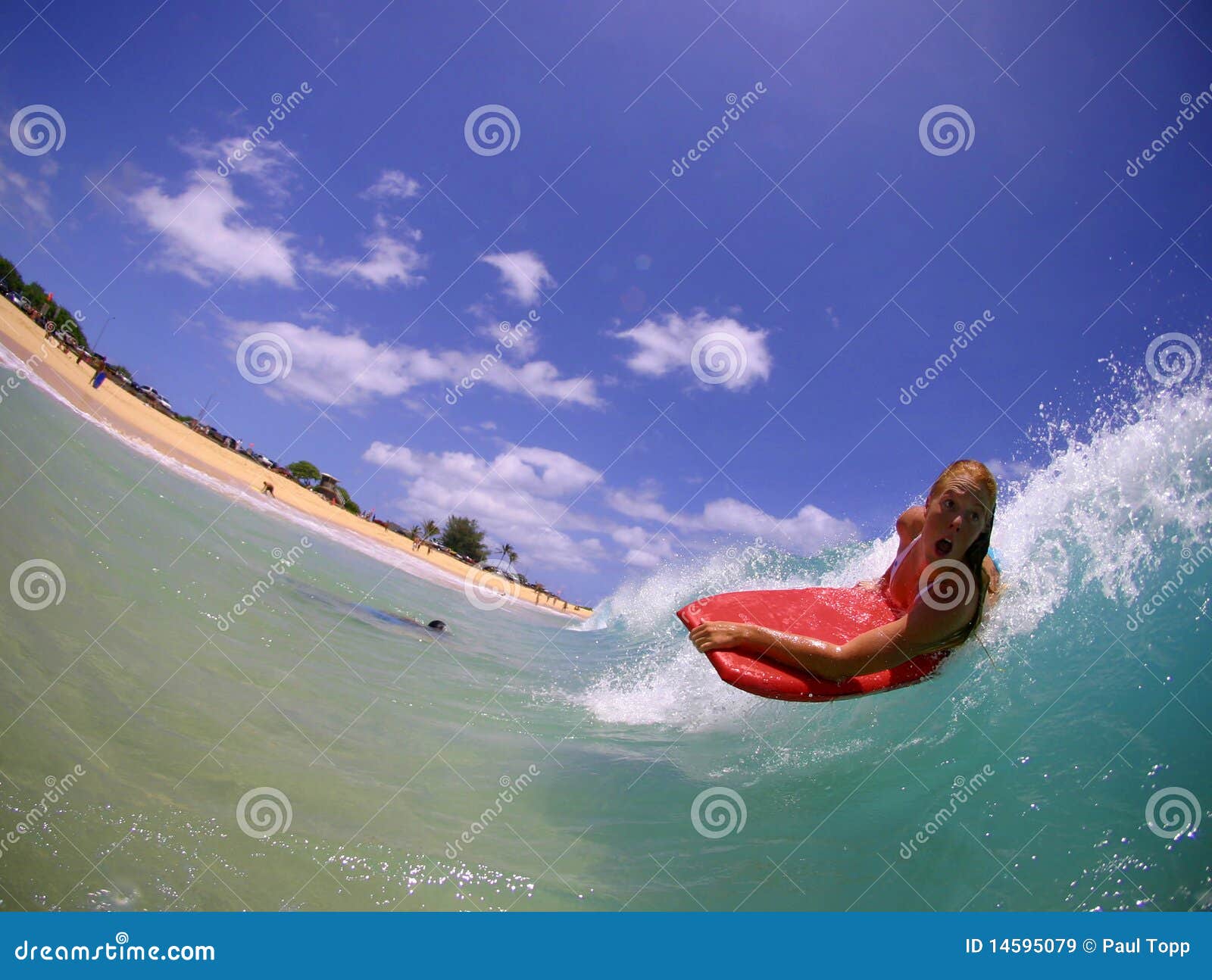 Candice Appleby Bodyboarding at Sandy Beach Editorial Stock Image ...