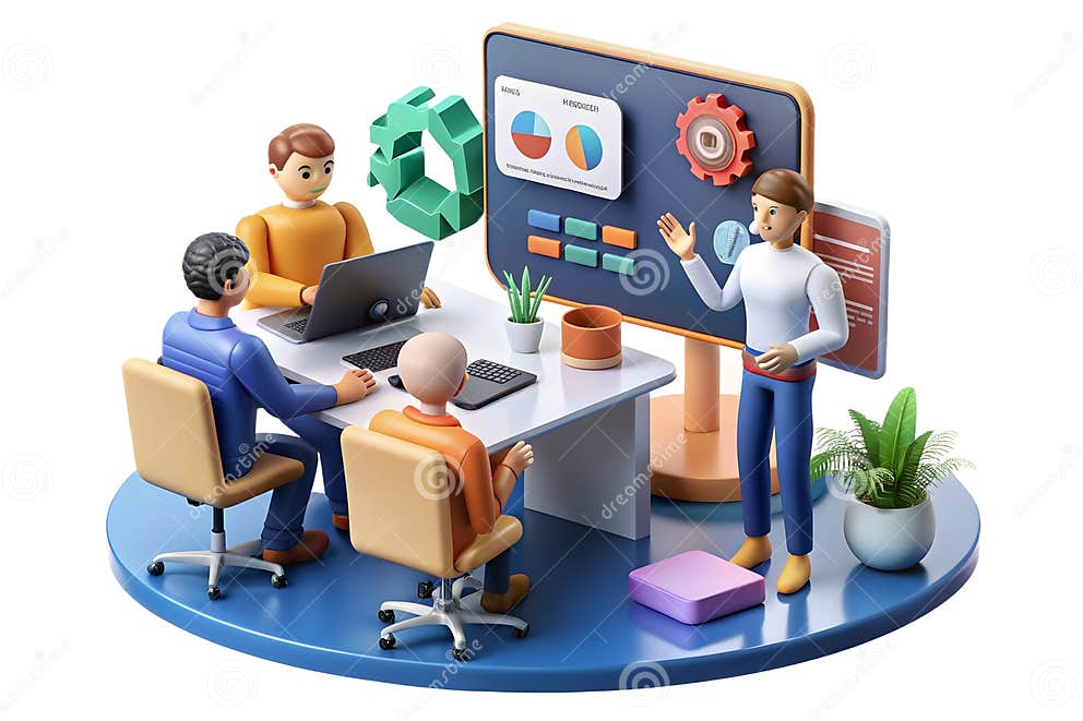 Candid AI Enhanced Learning Session Concept As a Candid Capture of a ...