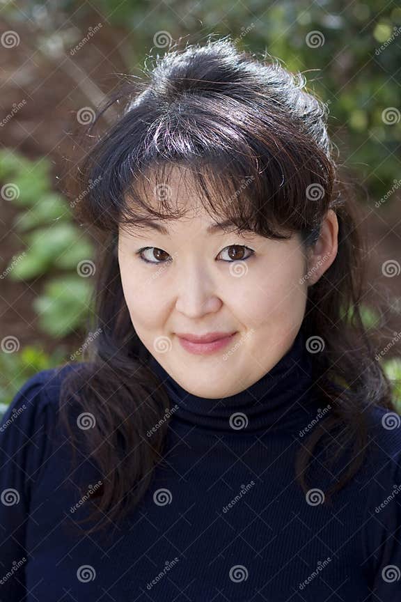 Candid Portrait Of Japanese Woman Stock Image Image Of Head Korean