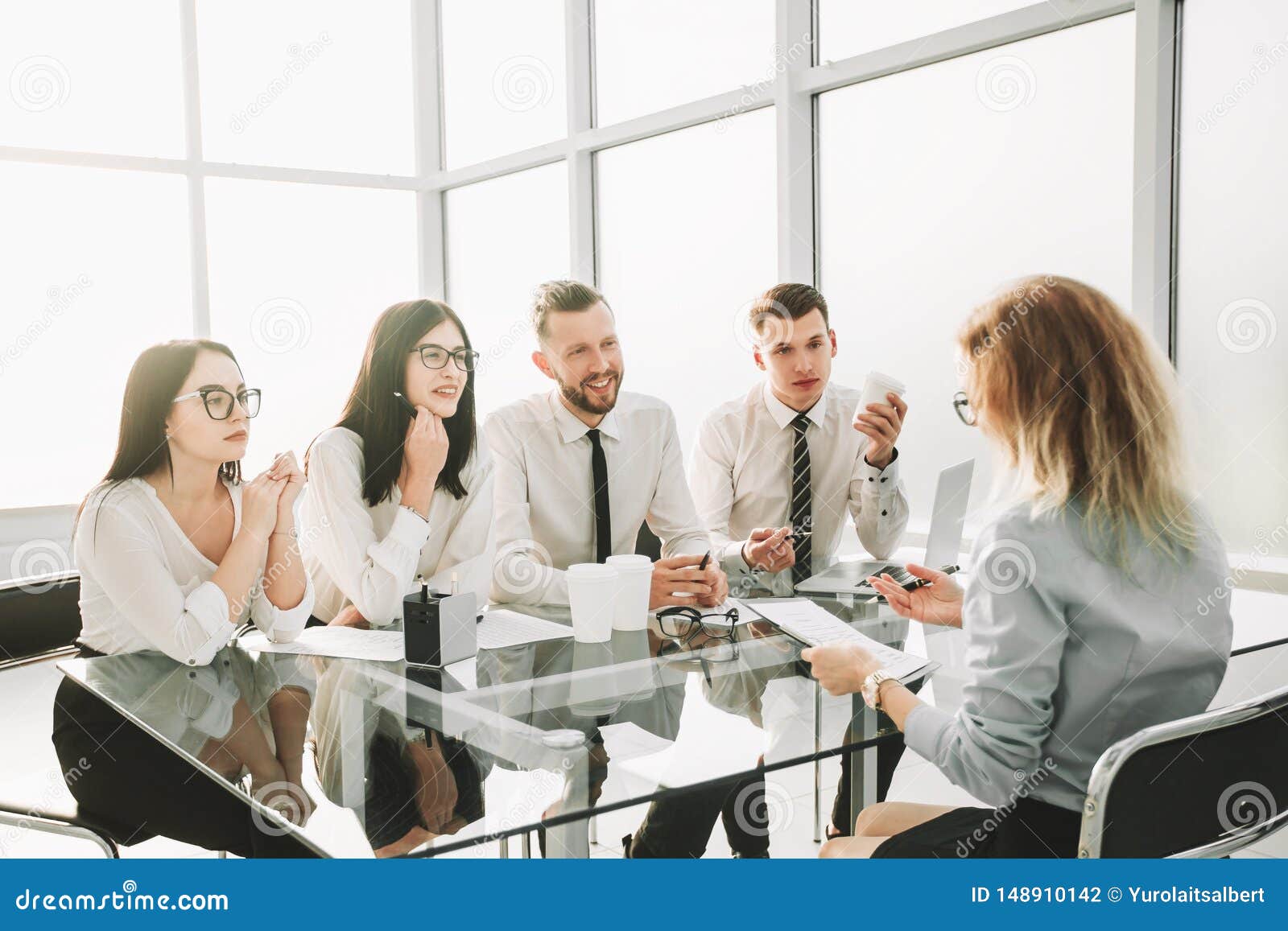 Candidate Answering Questions during the Interview in the Office. Stock ... Candidate Answering Questions during the Interview in the Office. Stock ...