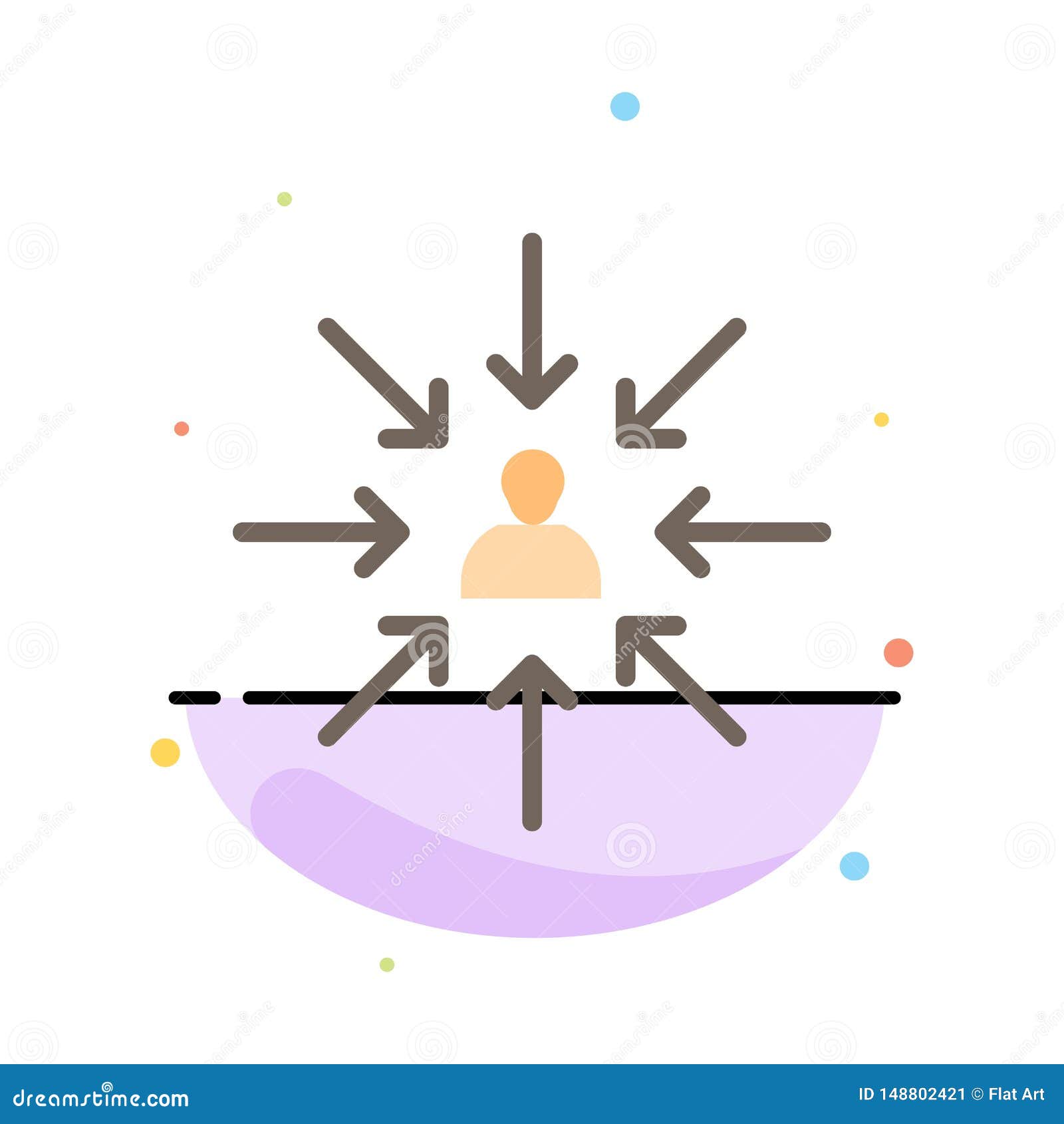 Candidate, Choice, Choose, Focus, Selection Abstract Flat Color Icon ...