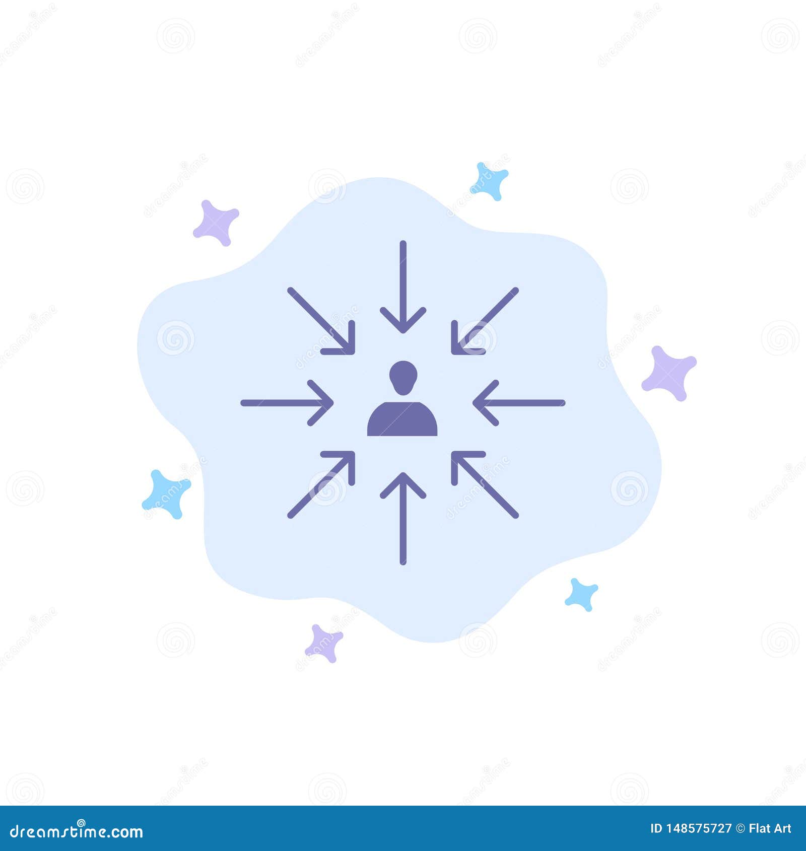 Candidate, Choice, Choose, Focus, Selection Blue Icon on Abstract Cloud ...