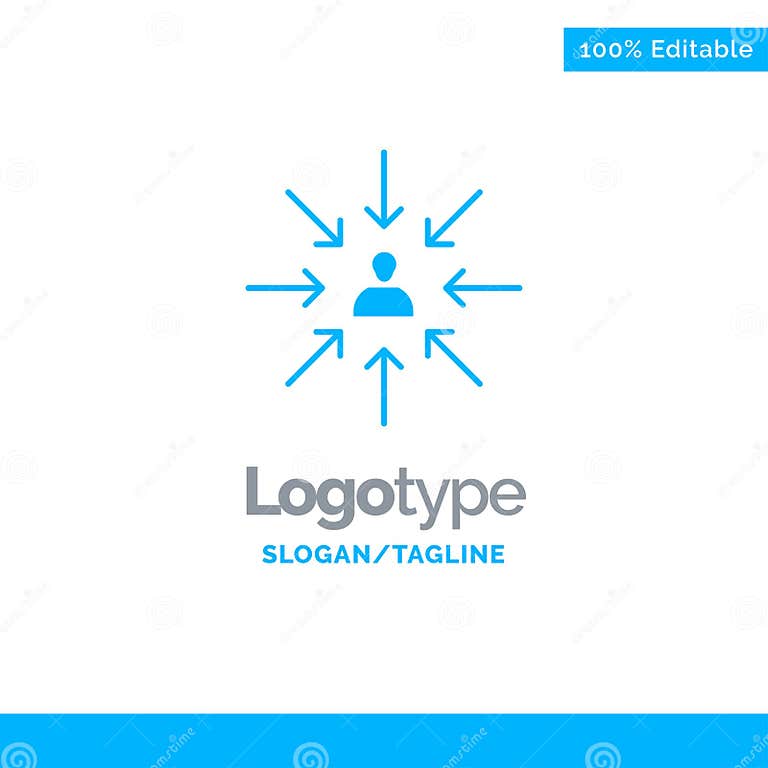 Candidate, Choice, Choose, Focus, Selection Blue Solid Logo Template ...