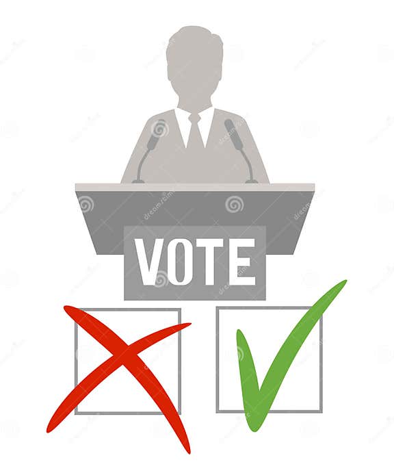 Candidate in the Election. Vector Illustration Stock Vector ...