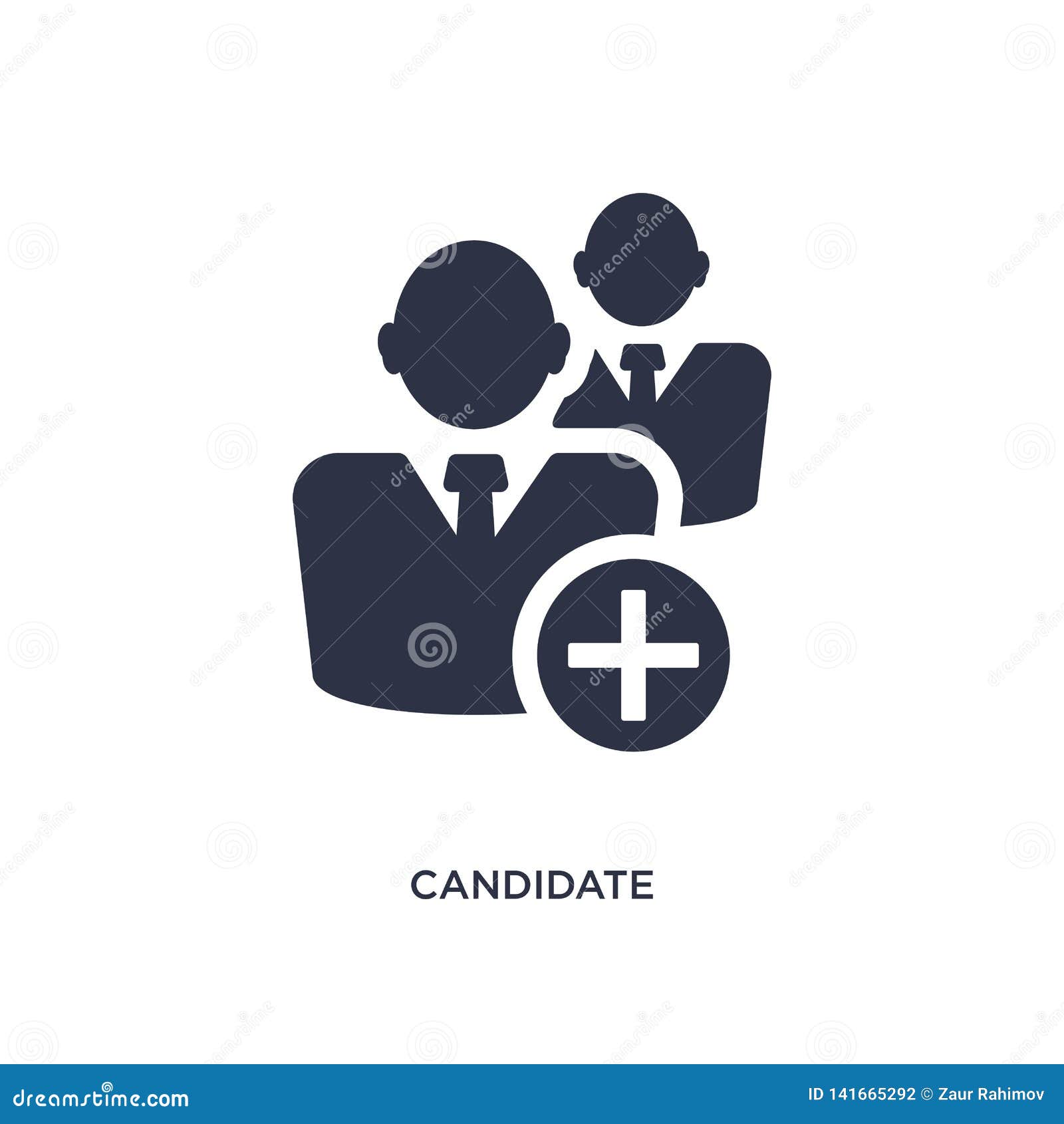 Candidate Icon On White Background. Simple Element Illustration From ...