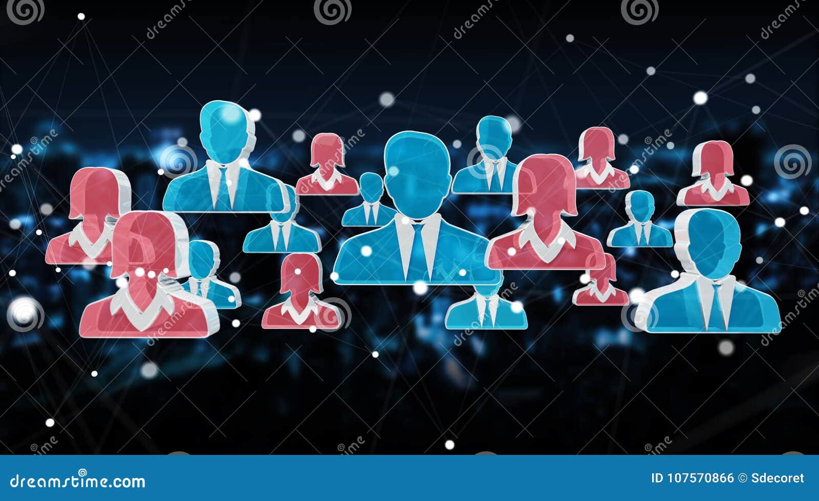 Candidate for a Job Illustration 3D Rendering Stock Illustration ...