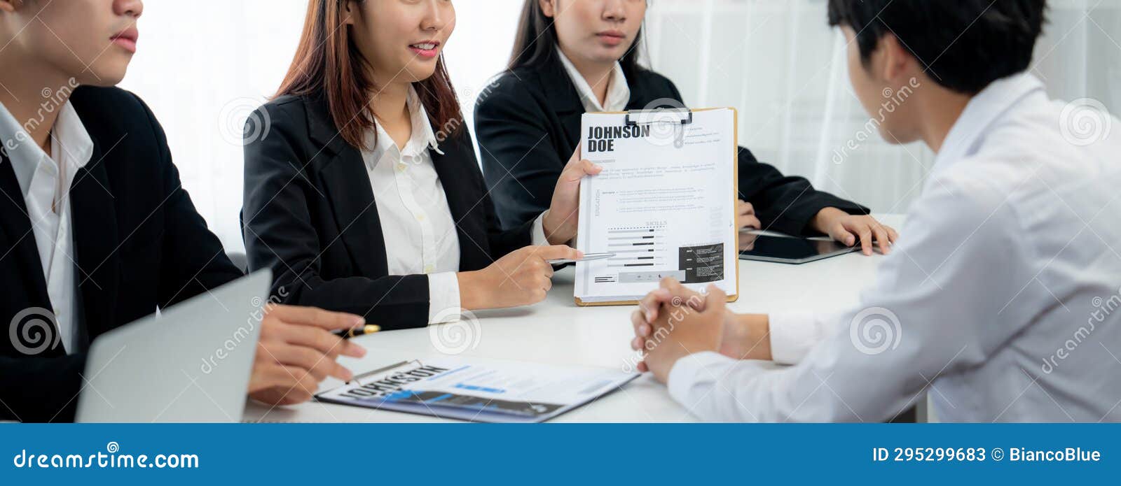 Candidate in Job Interview with Human Resources Manager Oratory ...