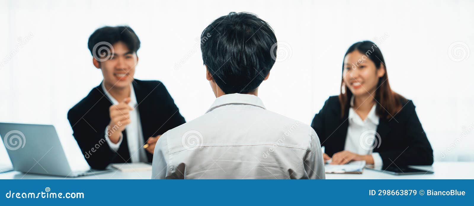 Candidate in Job Interview with Human Resources Manager Oratory ...